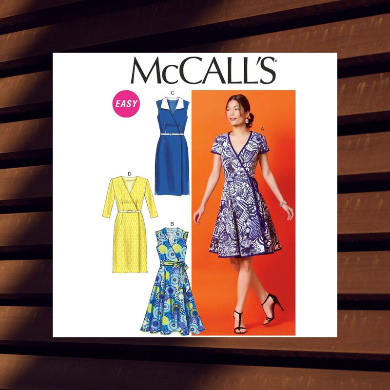 Wrap Dress Pattern - Etsy