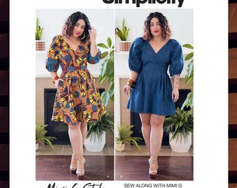 Simplicity 9224 S9224 Sewing Pattern for Womens Wrap Dress - Size 6 8 ...