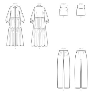 Simplicity 9114 S9114 Sewing Pattern for Womens Crop Top, Pants and ...