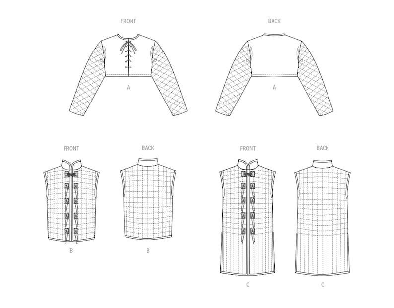 Easy Sewing Pattern for Mens Medieval Costume - Size 34 36 38 40 42 or ...