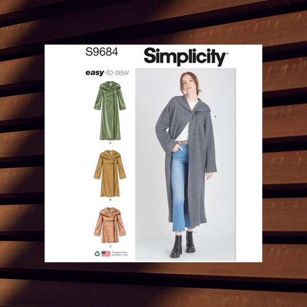 Hooded Coat Pattern - Etsy