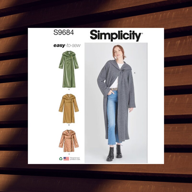 Hooded Coat Pattern - Etsy