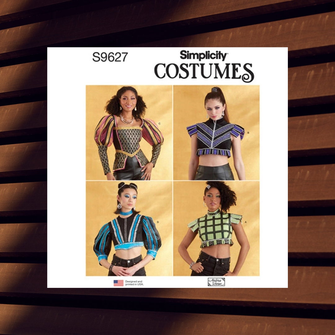 Simplicity 9627 S9627 Sewing Pattern for Womens Costume Tops - Size 6 8 ...