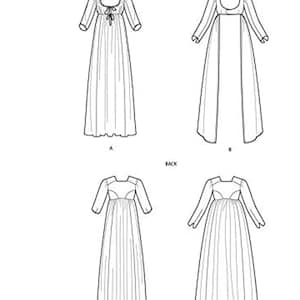 Simplicity 8941 S8941 Regency Sewing Pattern for Womens Dress - Size 6 ...