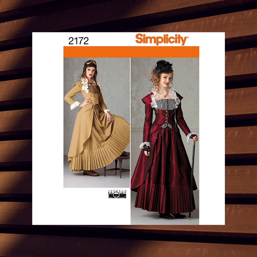 Simplicity 2172 S2172 Sewing Pattern for Womens Steampunk Costume Size ...