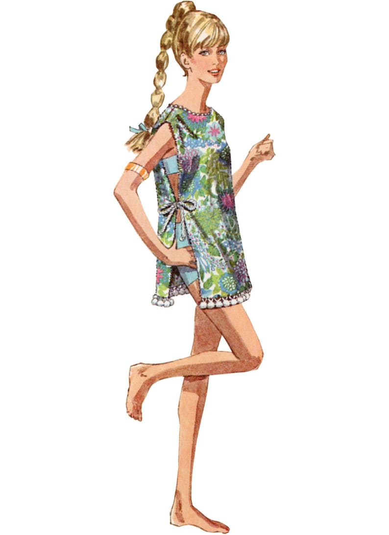 Very Easy Sewing Pattern for Womens Tabard Aprons or Beach Cover-up ...