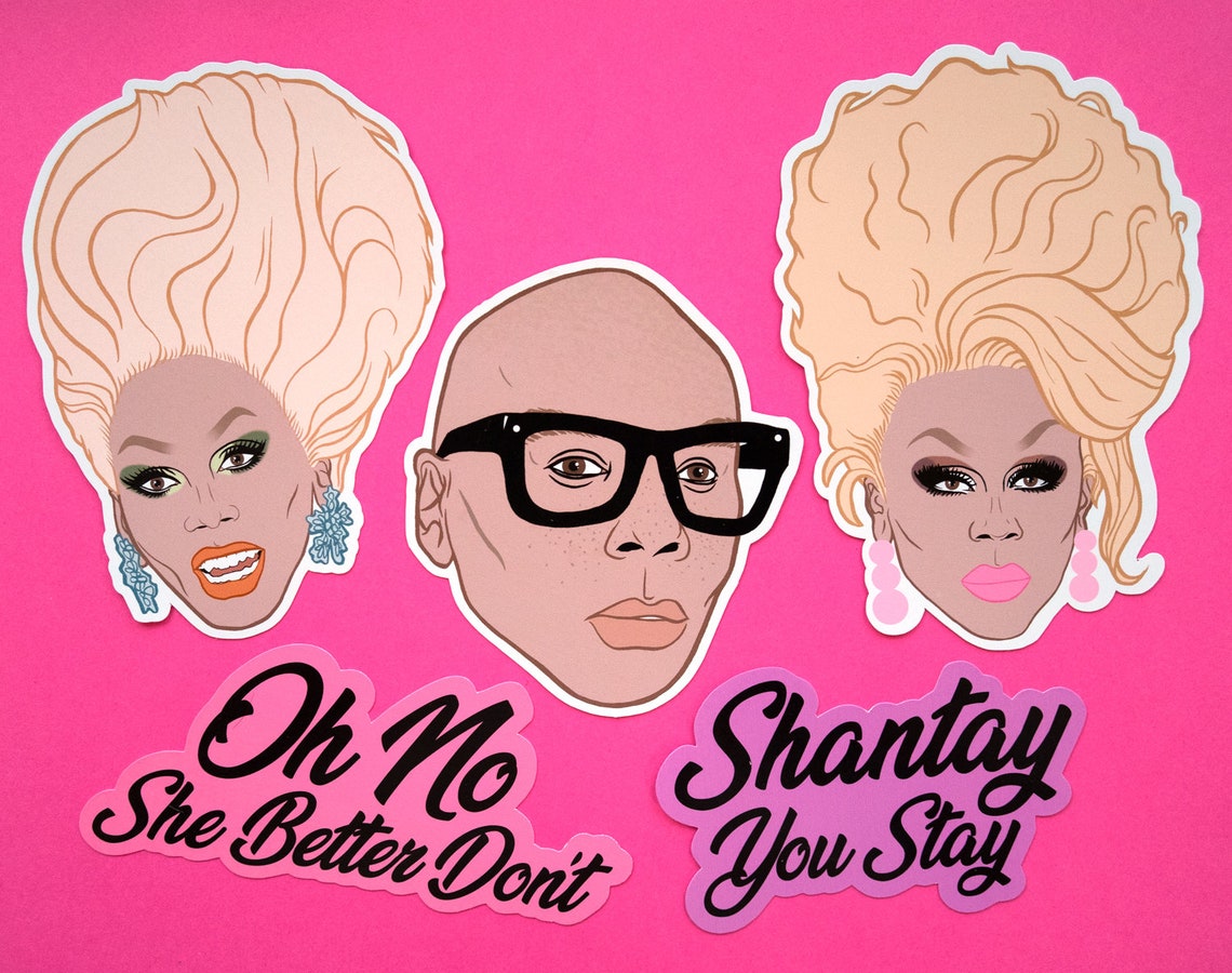 RuPaul Stickers RuPaul's Drag Race Drag Queen | Etsy