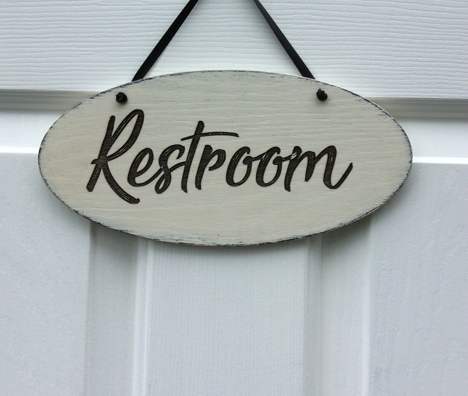 Restroom Sign Wood Restroom Sign Business Sign Bathroom | Etsy