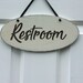 Restroom Sign Wood Restroom Sign Business Sign Bathroom - Etsy