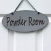 Powder Room Sign Bathroom Sign Restroom Powder Room Wall - Etsy