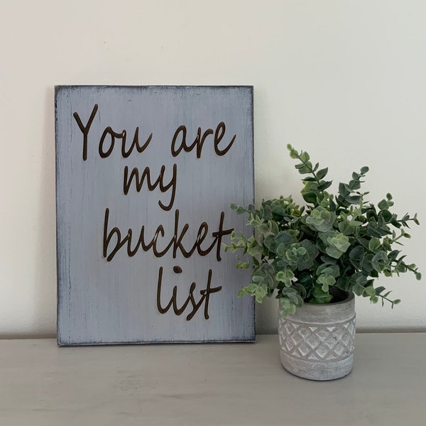 Bucket List Wedding Sign - Etsy