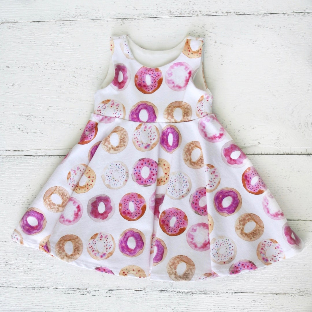 Donut Baby Dress// Infant Tank Top Dress // Pink Sprinkles Donuts ...