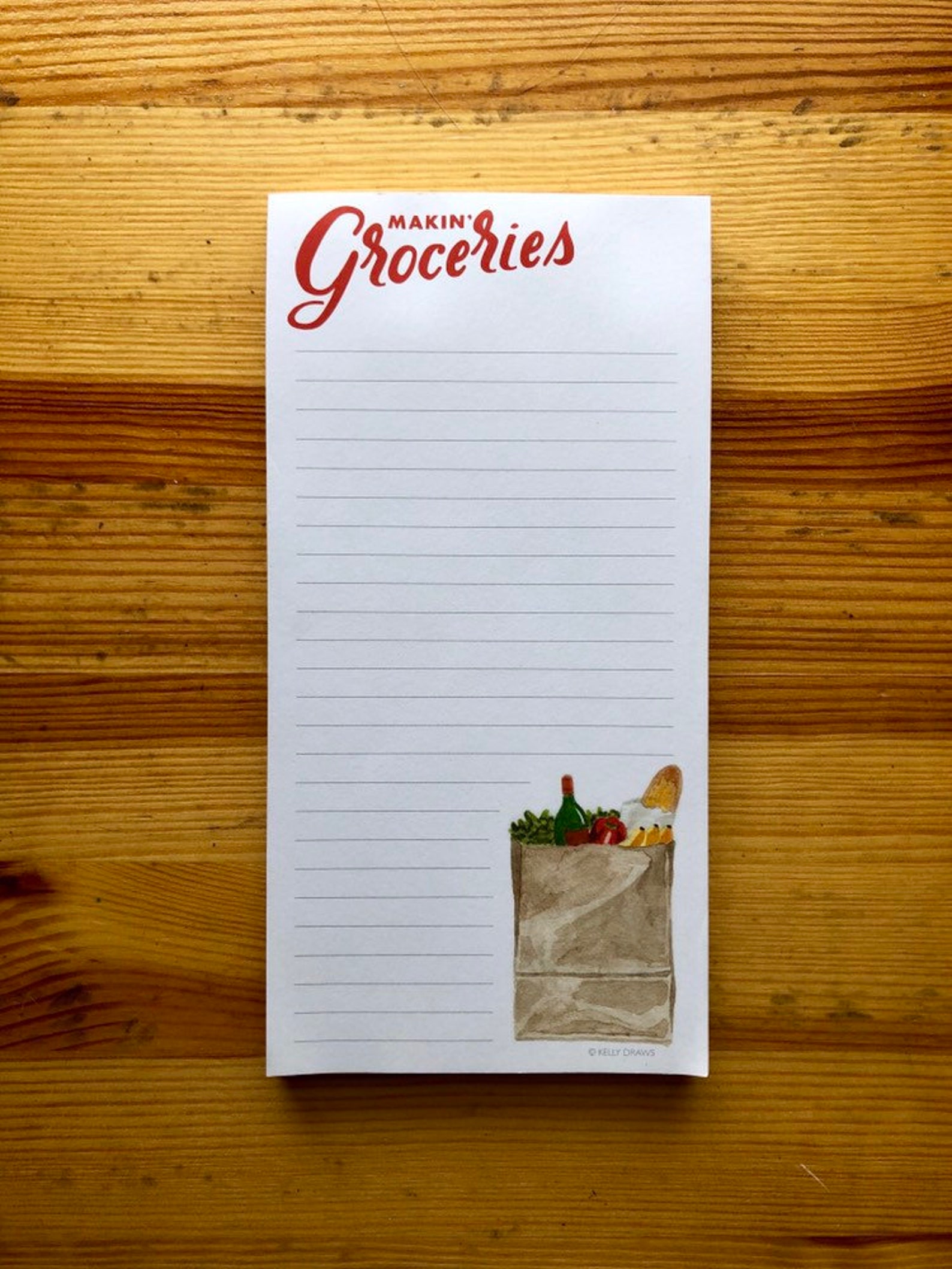 Makin' Groceries Grocery List Magnetic Notepad New Orleans Louisiana ...