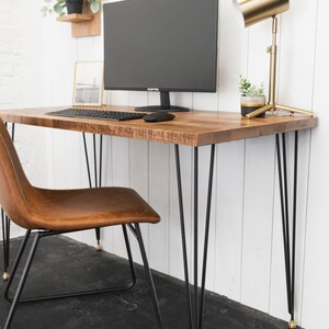 Solid Wood Desk | "the Wren" Premium Edition | Minimalistic Computer ...