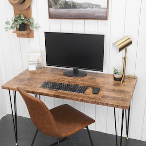 Solid Wood Desk | "the Wren" Premium Edition | Minimalistic Computer ...