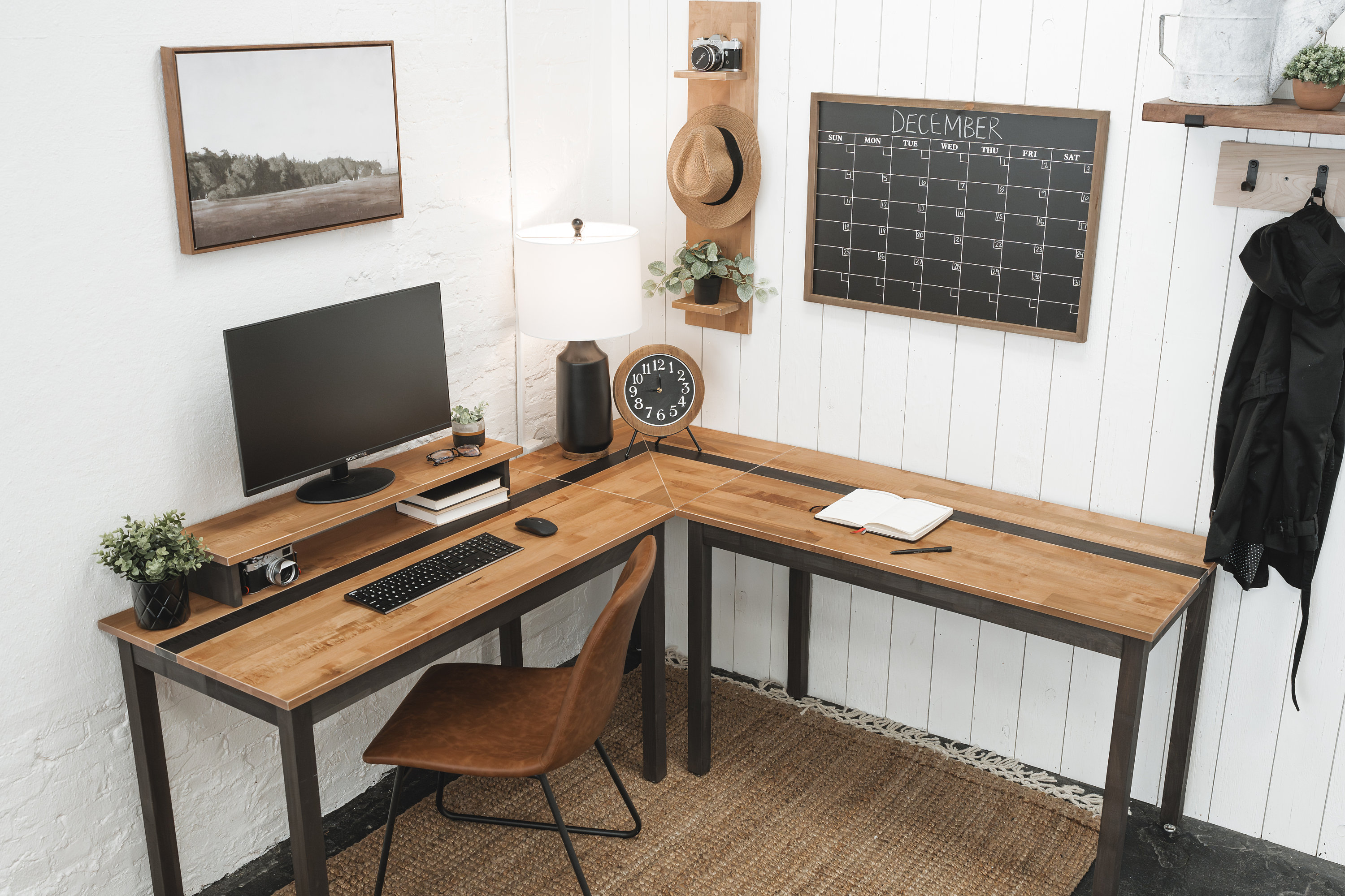 T Shaped Desk - Etsy