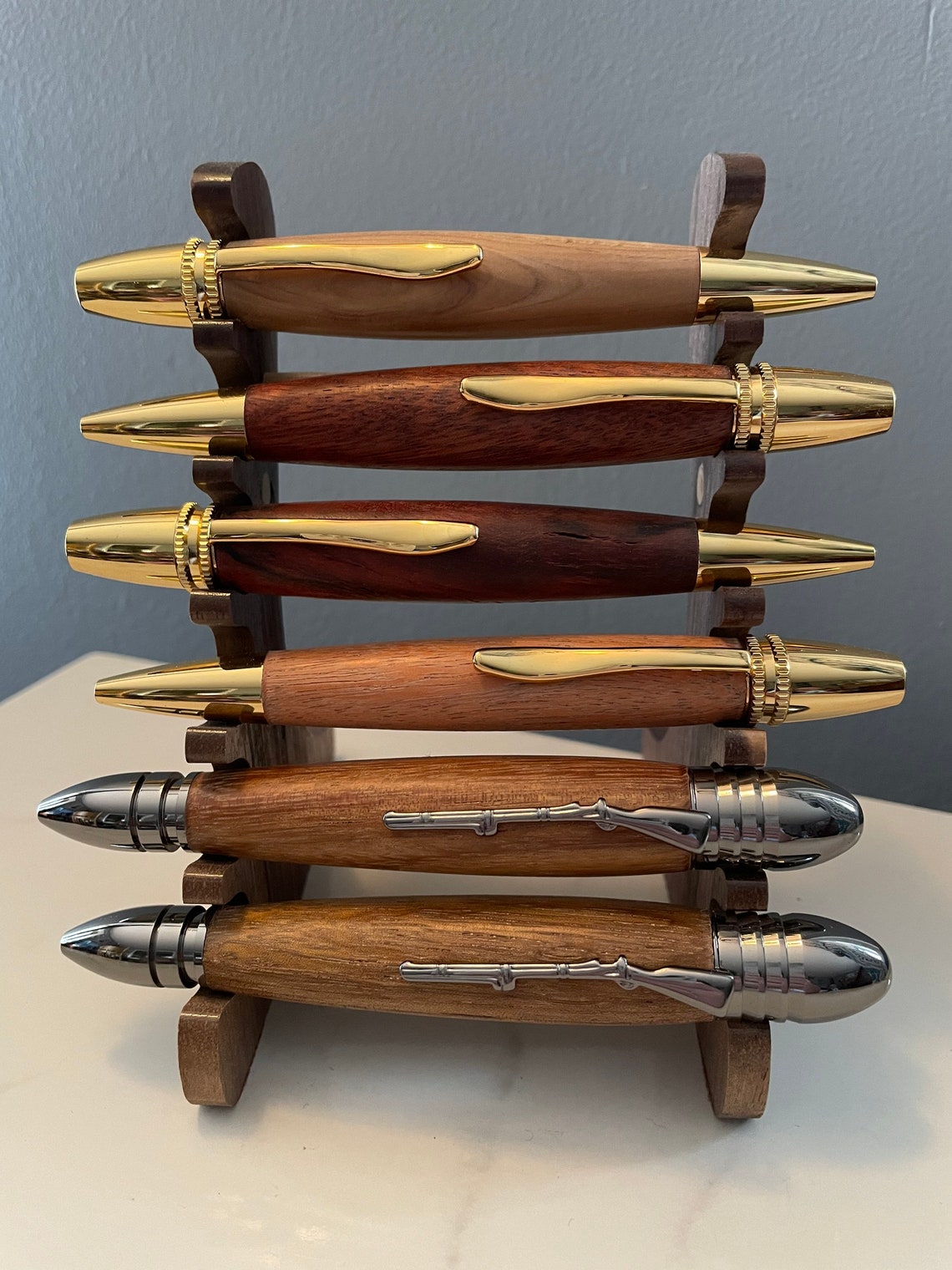 6 Pen Multi Pen Desktop Holder/display - Etsy