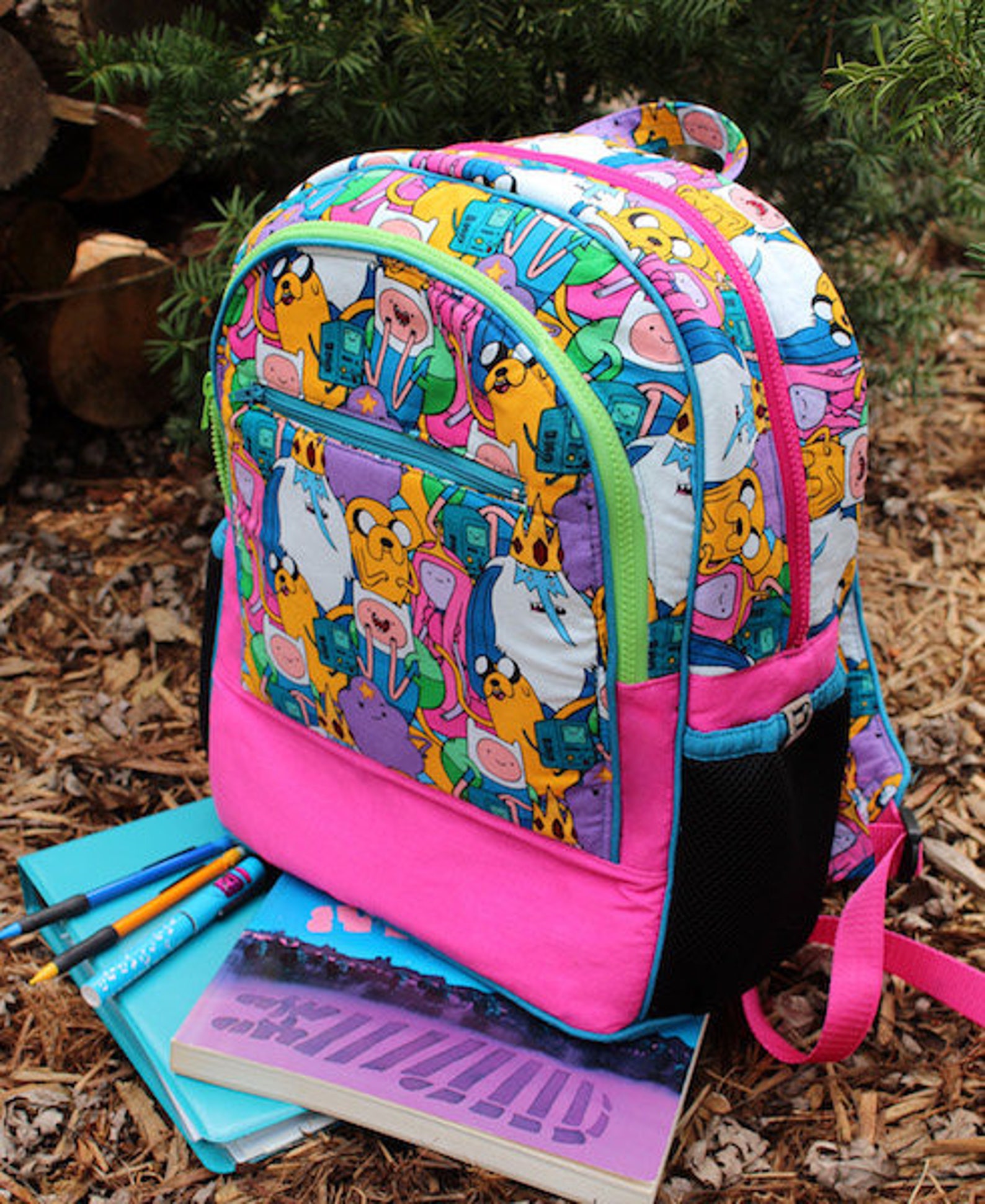 Adventure Time Backpack Pattern: Kids & Adults Sizes, Versatile Bag ...