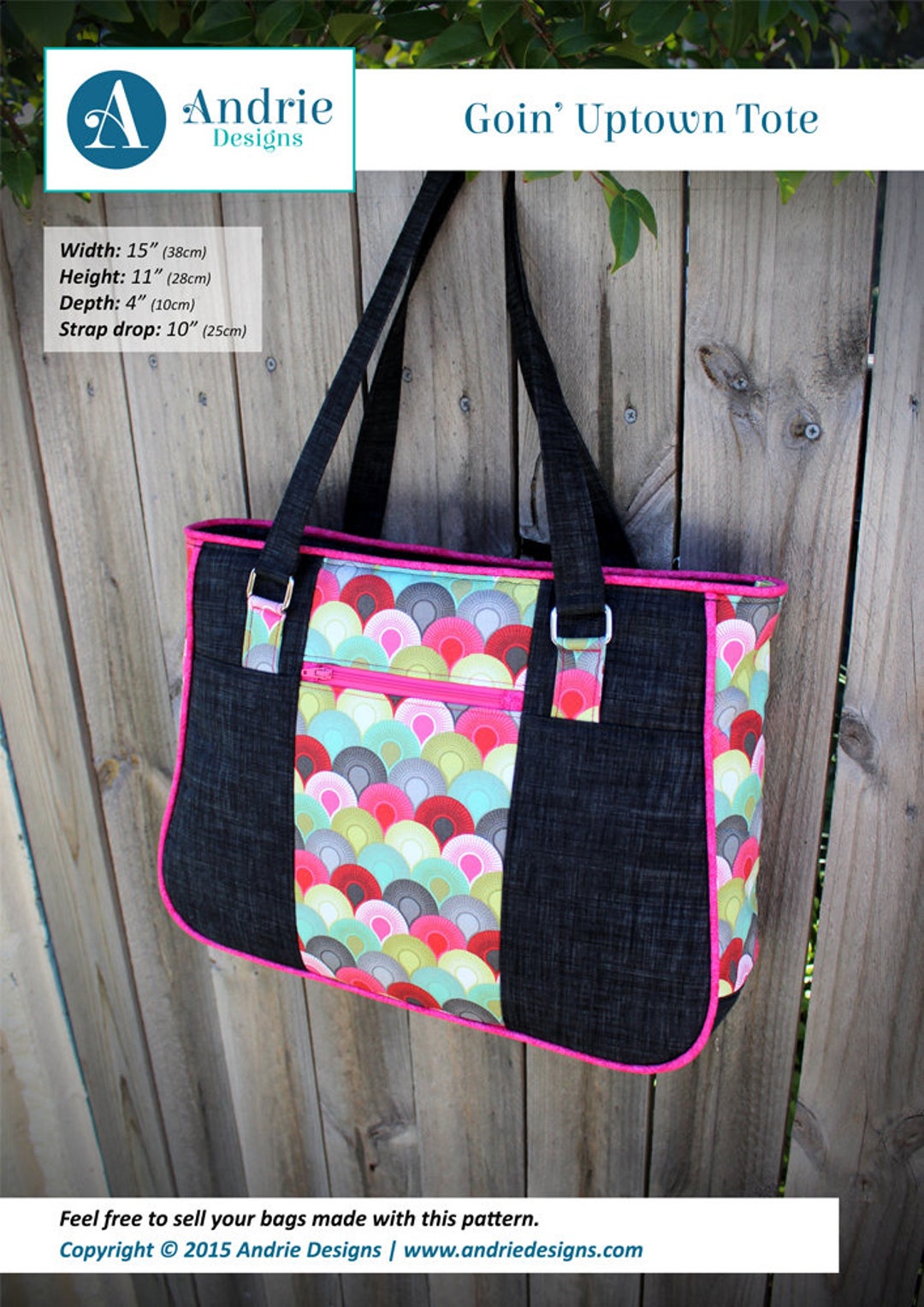 Tote Bag Pattern, Goin' Uptown Tote, Large Tote Bag, Going Uptown Tote ...