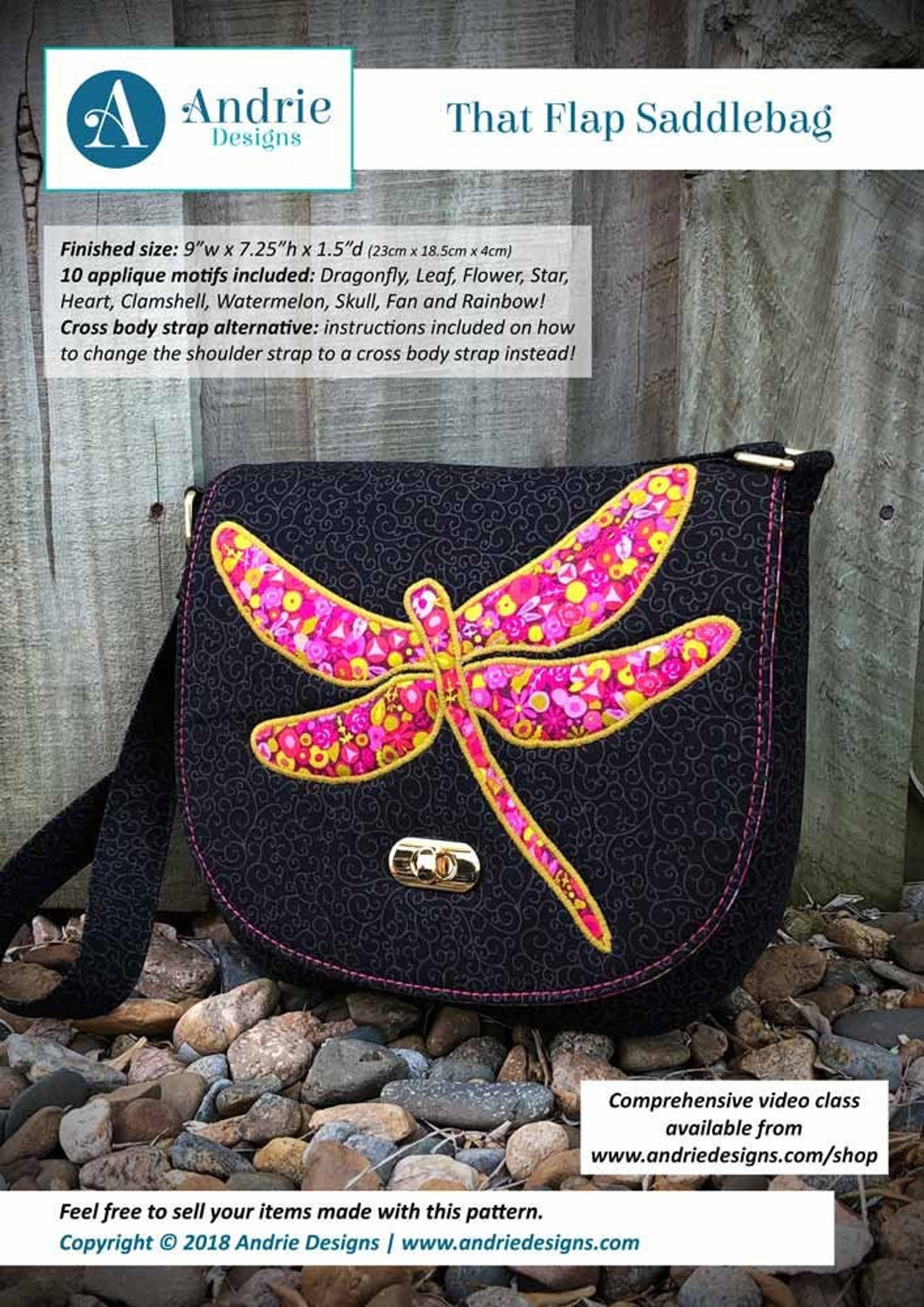 Saddlebag Pattern That Flap Saddlebag Small Bag Pattern | Etsy