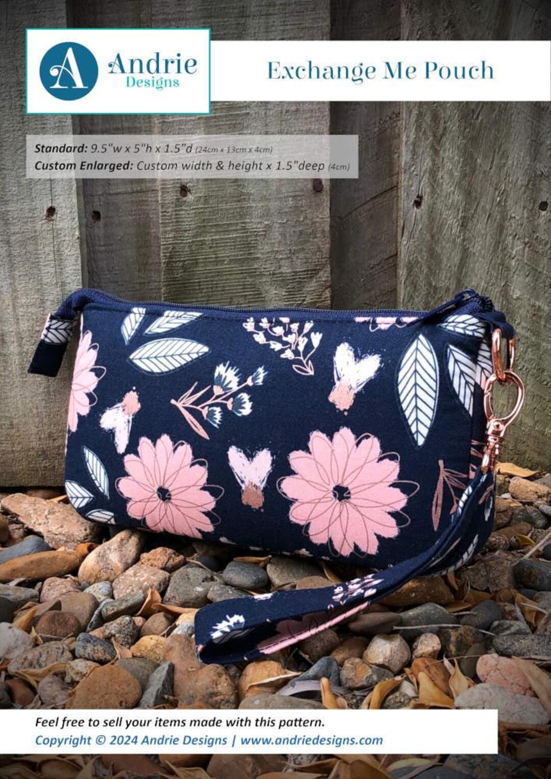 Exchange Me Pouch Pattern: Zipper Bag With Card Slots, Zipper Pocket ...