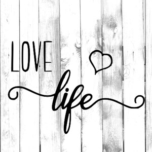 Love Life Decal - Di Cut Decal - Home/laptop/computer/truck/car Bumper ...