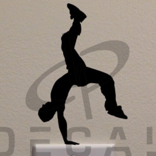 Hip Hop Dancer Headstand on Light Switch Bedroom/home Decor - Etsy