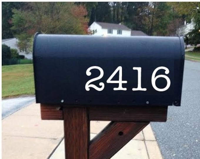 Bold Modern Gothic Style Mailbox Address Numbers cost for - Etsy
