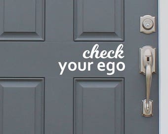 Check Your Ego Door - Etsy