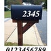 Mailbox Address Number Stickers Cost is for Up to 4 | Etsy
