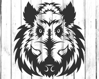 Wild Boar Sticker | Etsy
