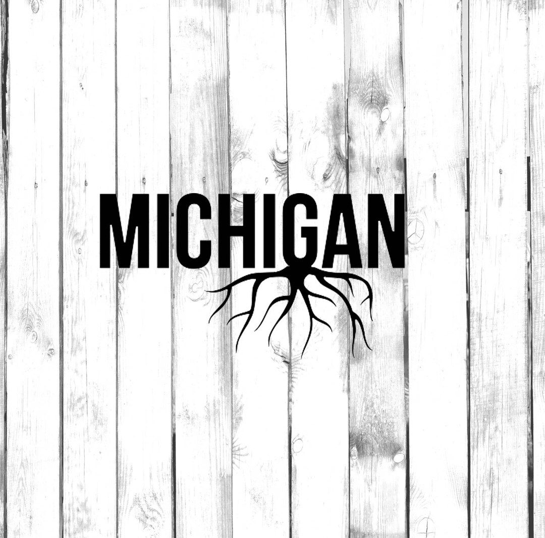 Rooted in Michigan Homegrown Di Cut Decal Car/truck/home/laptop ...
