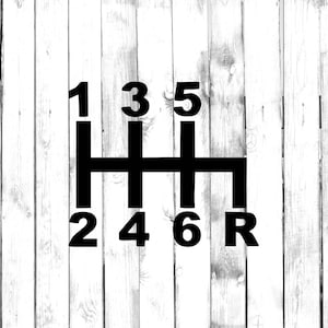 6 Speed Gear - Car Gear Shift Diagram - Car/truck/laptop/computer/phone ...