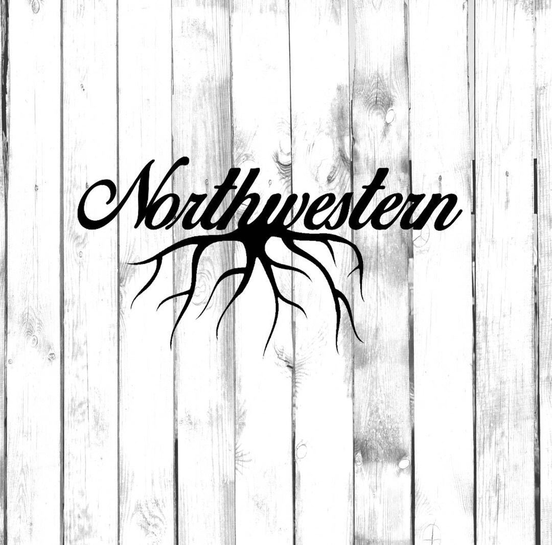 Northwestern Roots (cursive Text) - Car/truck/phone/home/computer Decal ...