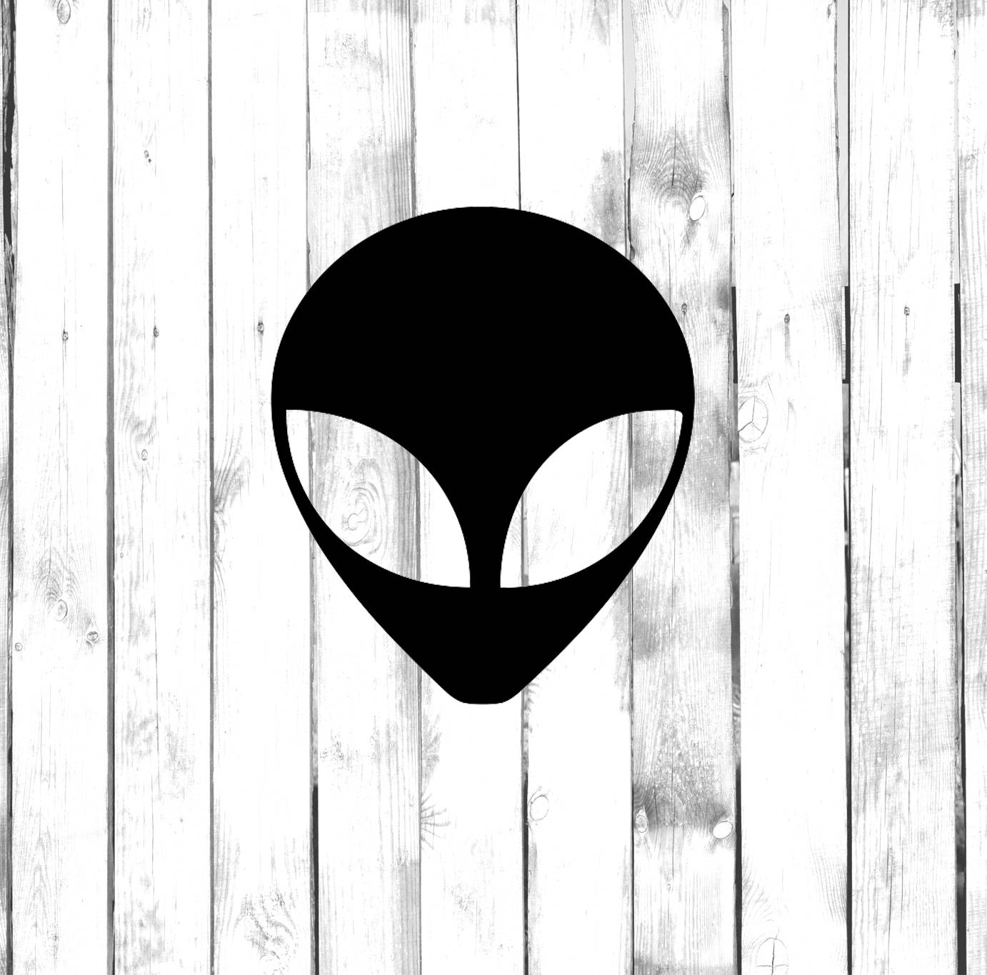 Alien Head Decal Di Cut Decal Car/laptop/phone/truck/home - Etsy