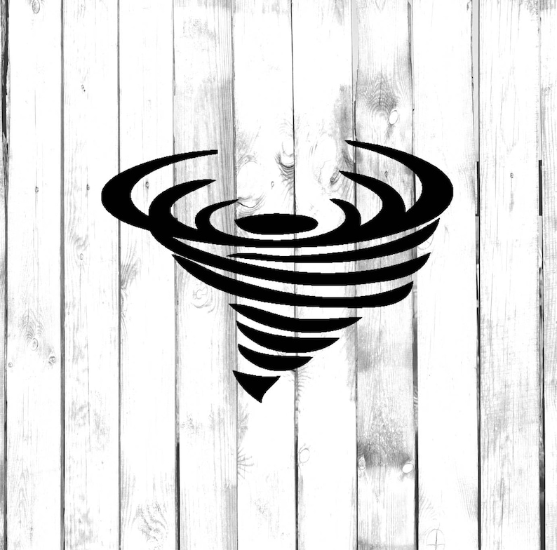 Tornado Cyclone Hurricane Silhouette - Etsy