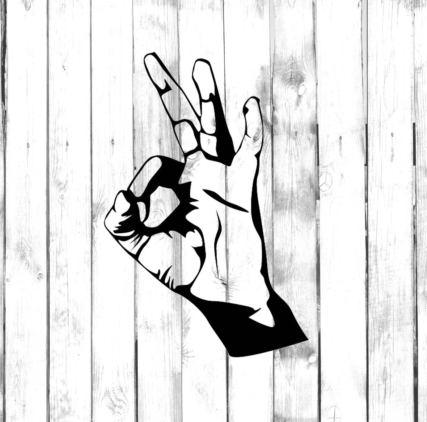 Ok Hand Sign Di Cut Decal | Etsy