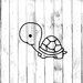 Baby Turtle Cartoon Sticker Di Cut Decal Home/laptop/computer/phone/car ...