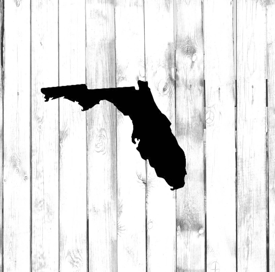 Florida State Silhouette - Car/truck/phone/computer/home/laptop Decal ...