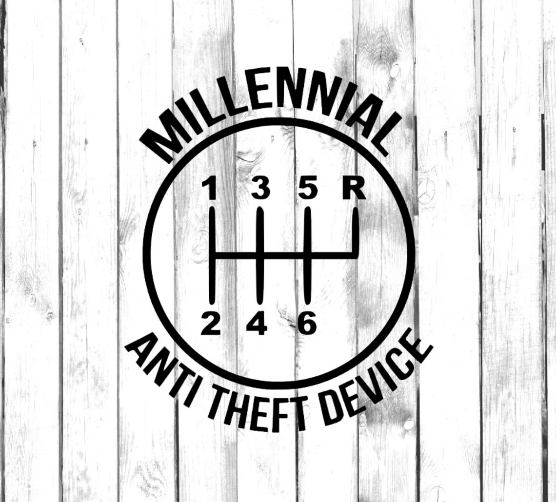 6 Speed Gear - Millennial Anti Theft Device - Stick Shift - Manual Car ...