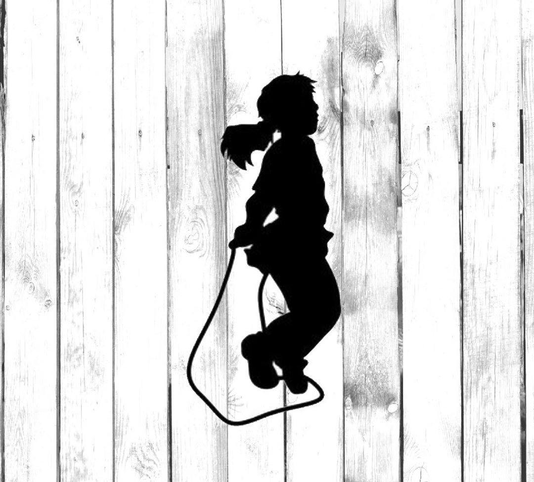 Jumping Rope Girl Decal Yeti/tumbler/water - Etsy