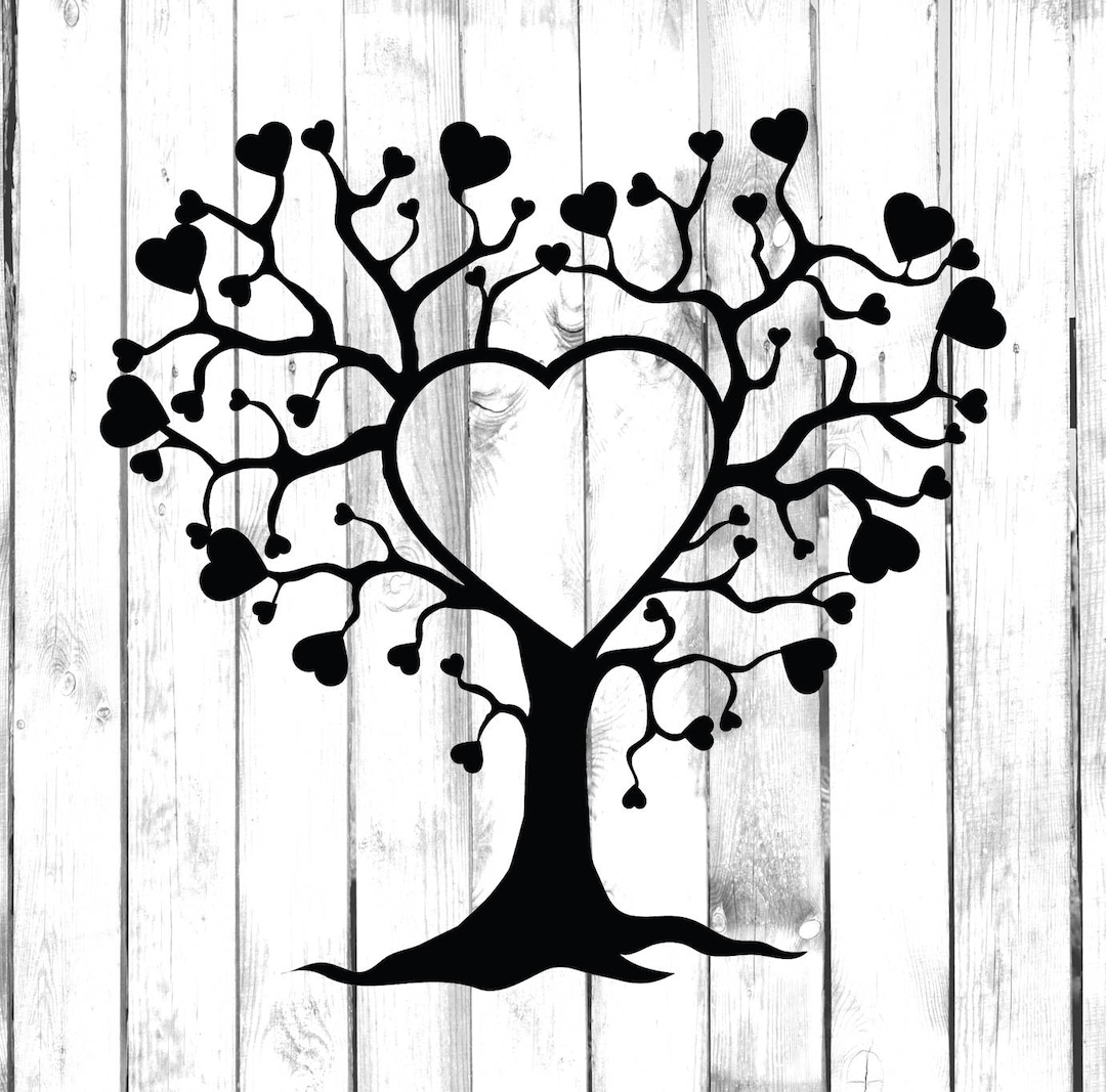 Heart Tree of Life and Love Sticker - Di Cut Decal - Home/laptop ...