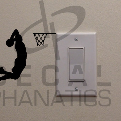 Basketball Player Dunk Dunking Vinyl Decal Sticker Light - Etsy