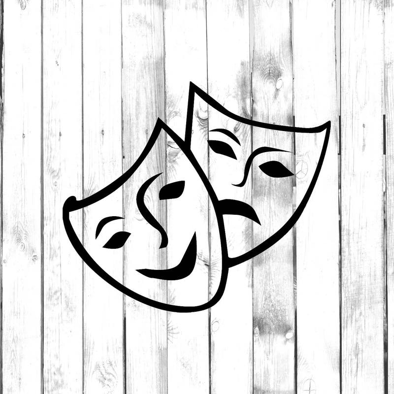 Happy Sad Theatre Masks - Etsy