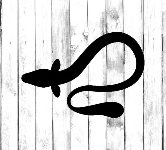 Eel Silhouette Decal Di Cut Decal | Etsy