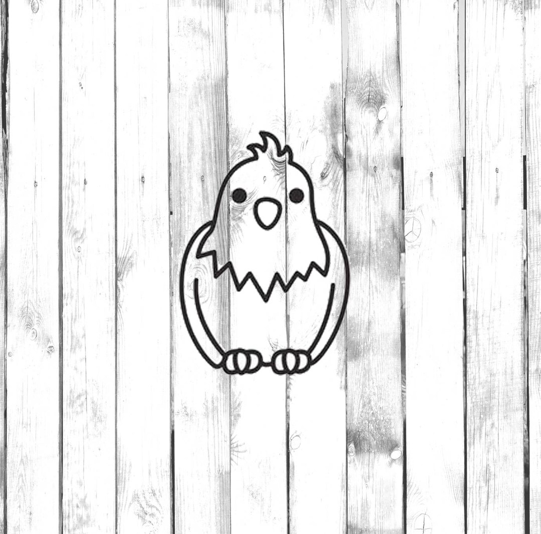 Perched Baby Eagle, Cartoon Di Cut Decal Car/truck/computer/home/laptop ...