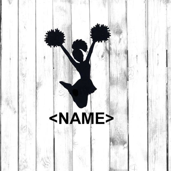 Cheerleader Decal - Etsy