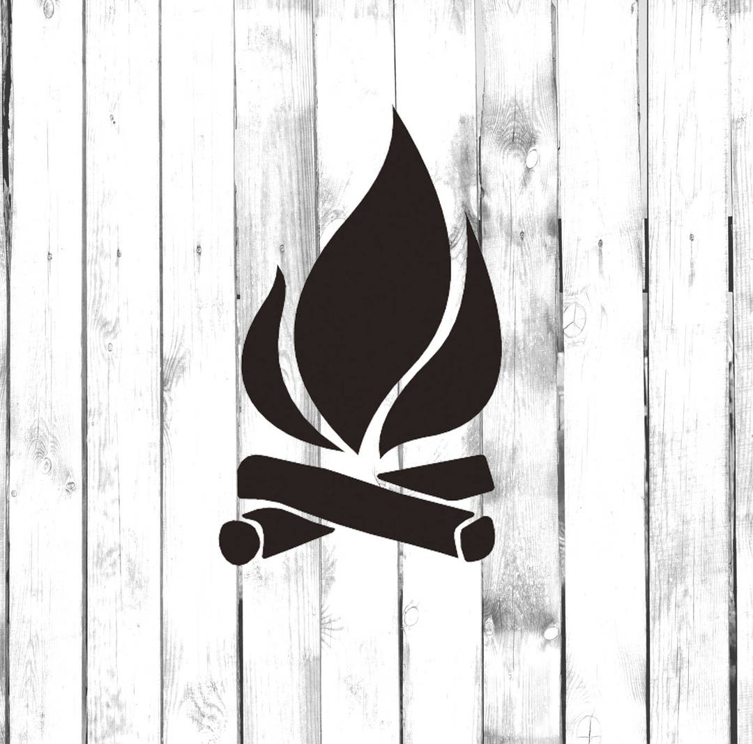 Camp Fire Symbol Di Cut Decal - Etsy