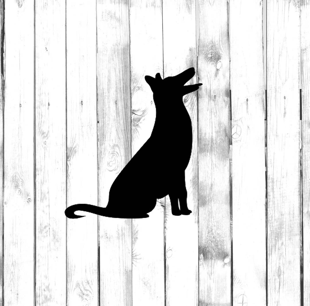 Dog Sitting and Begging Decal Di Cut Decal Home/laptop/computer/truck ...