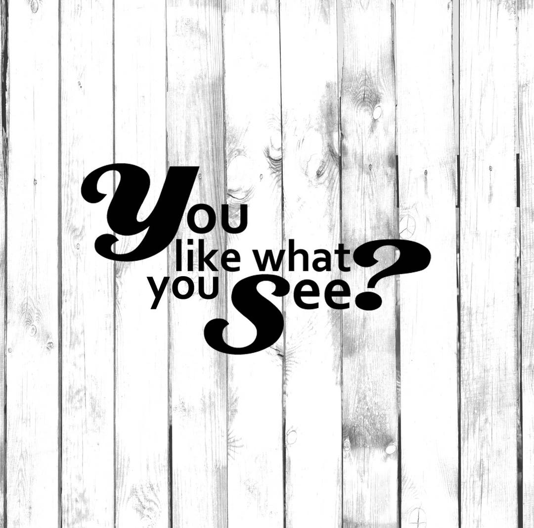 You Like What You See Di Cut Decal - Etsy